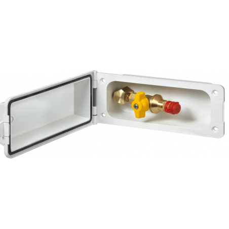 GOK supply flap, external gas connection, gas fuse socket