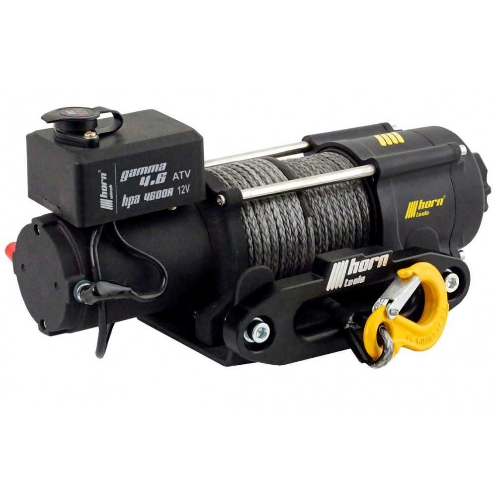 Cable winch 2,0 t Gamma 4.6 ATV 12V Plastic cable Electric winch