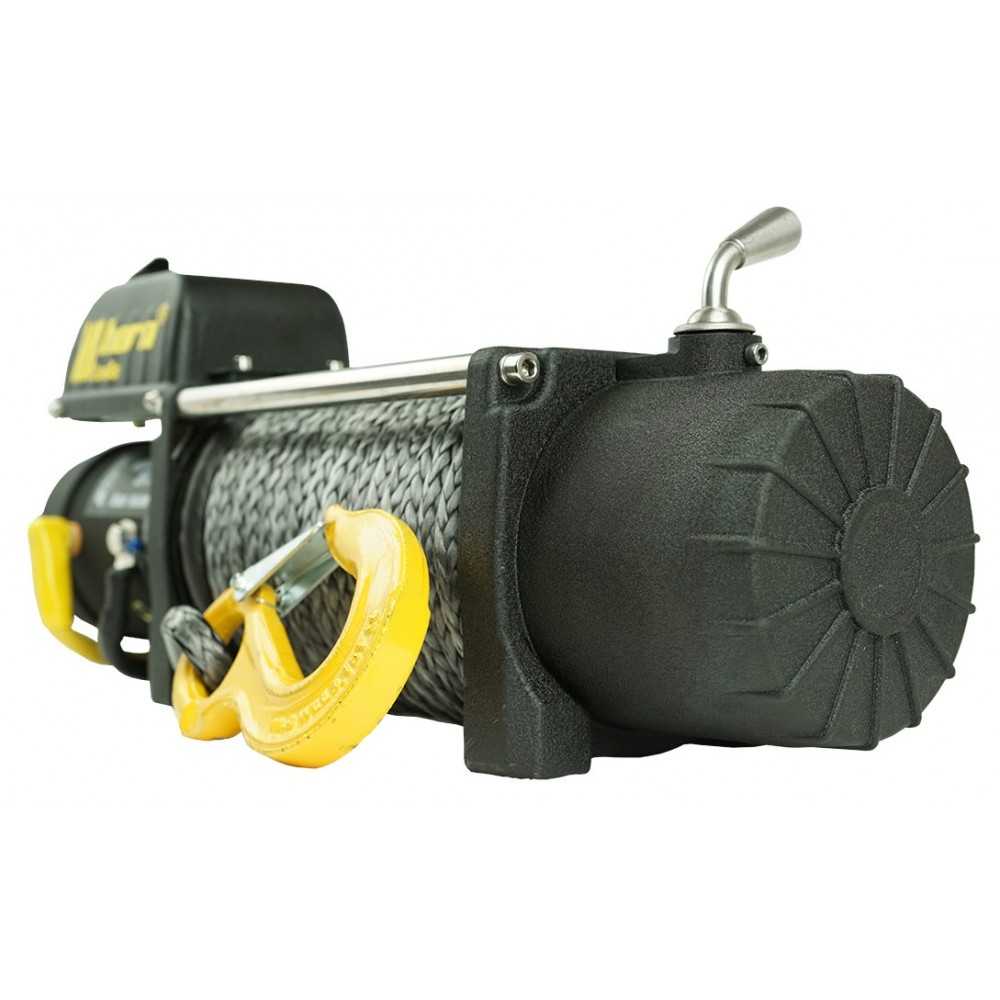 Cable winch 4.3t Alpha 9.5 12V plastic cable Electric winch Horntools